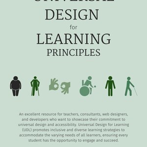 Universal Design for Learning Principles Printable Posters Teaching and Educator Inclusive ...