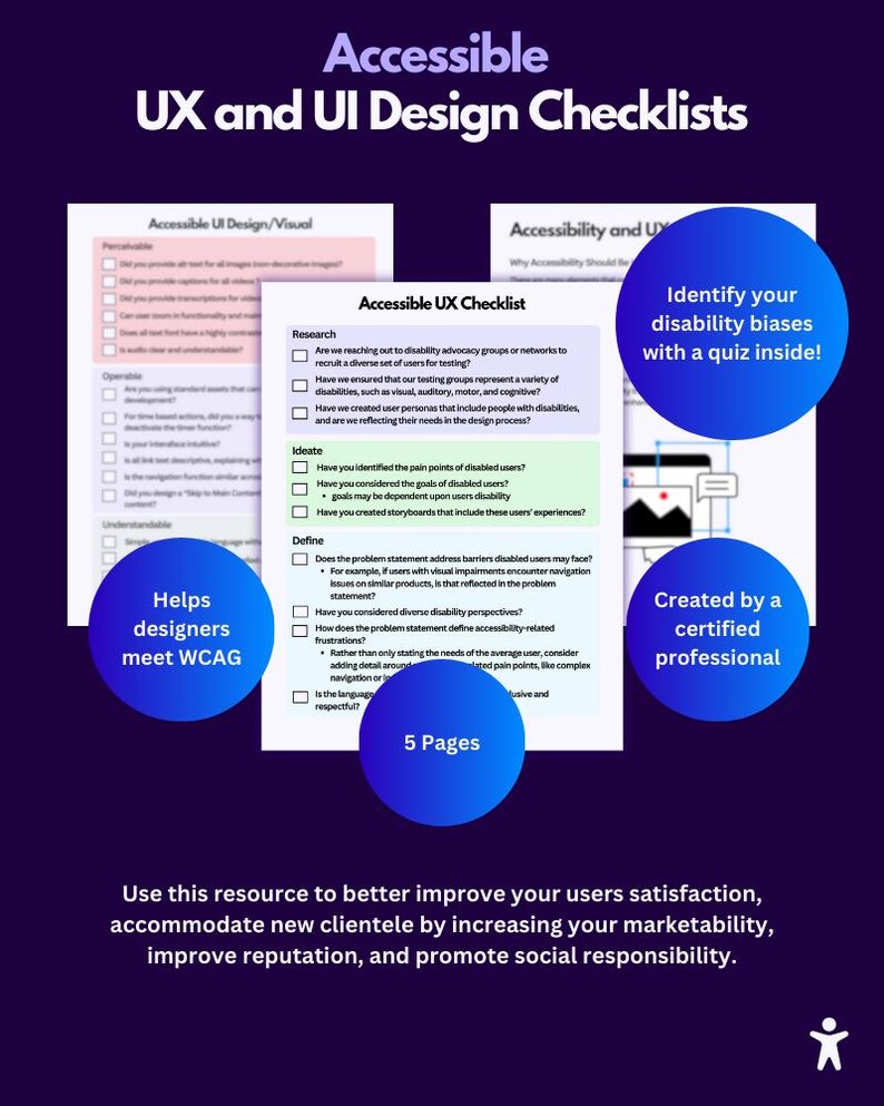 UX/UI Accessibility Checklist Audit for Mobile and Desktop WCAG 2.2 ...