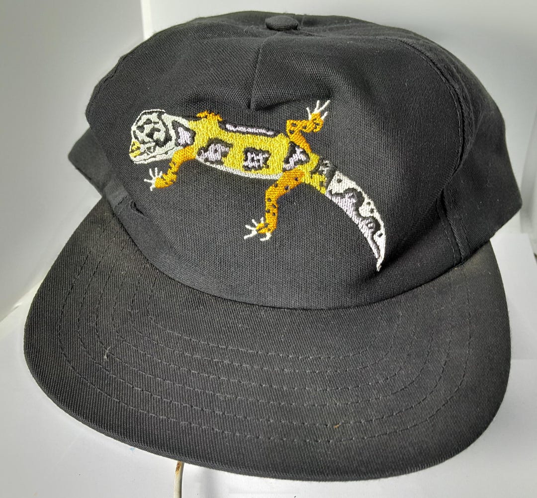 Embroidered American Baseball Cap – Leopard Gecko. One Size Fits All ...