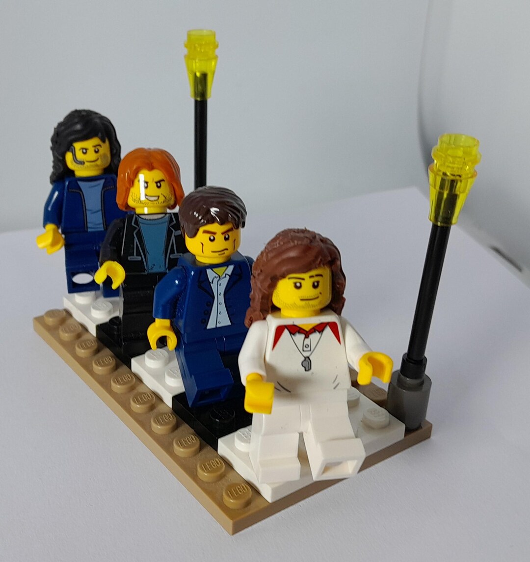 The Beatles Abbey Road Figures Custom Built From Genuine Lego. - Etsy