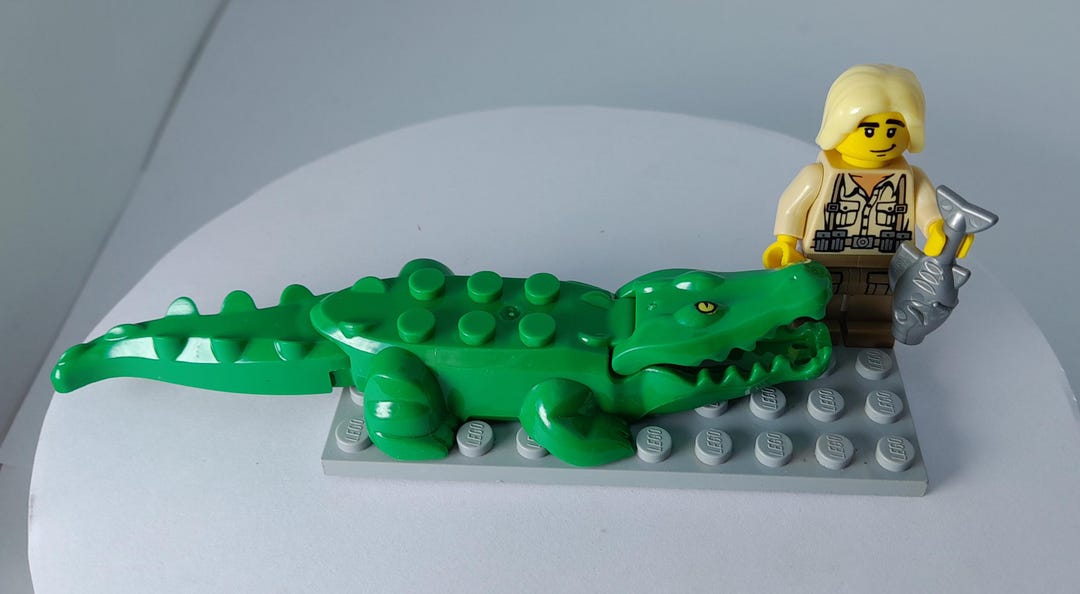 Steve Irwin Crocodile Hunter Figure - Custom Built From Genuine Lego ...