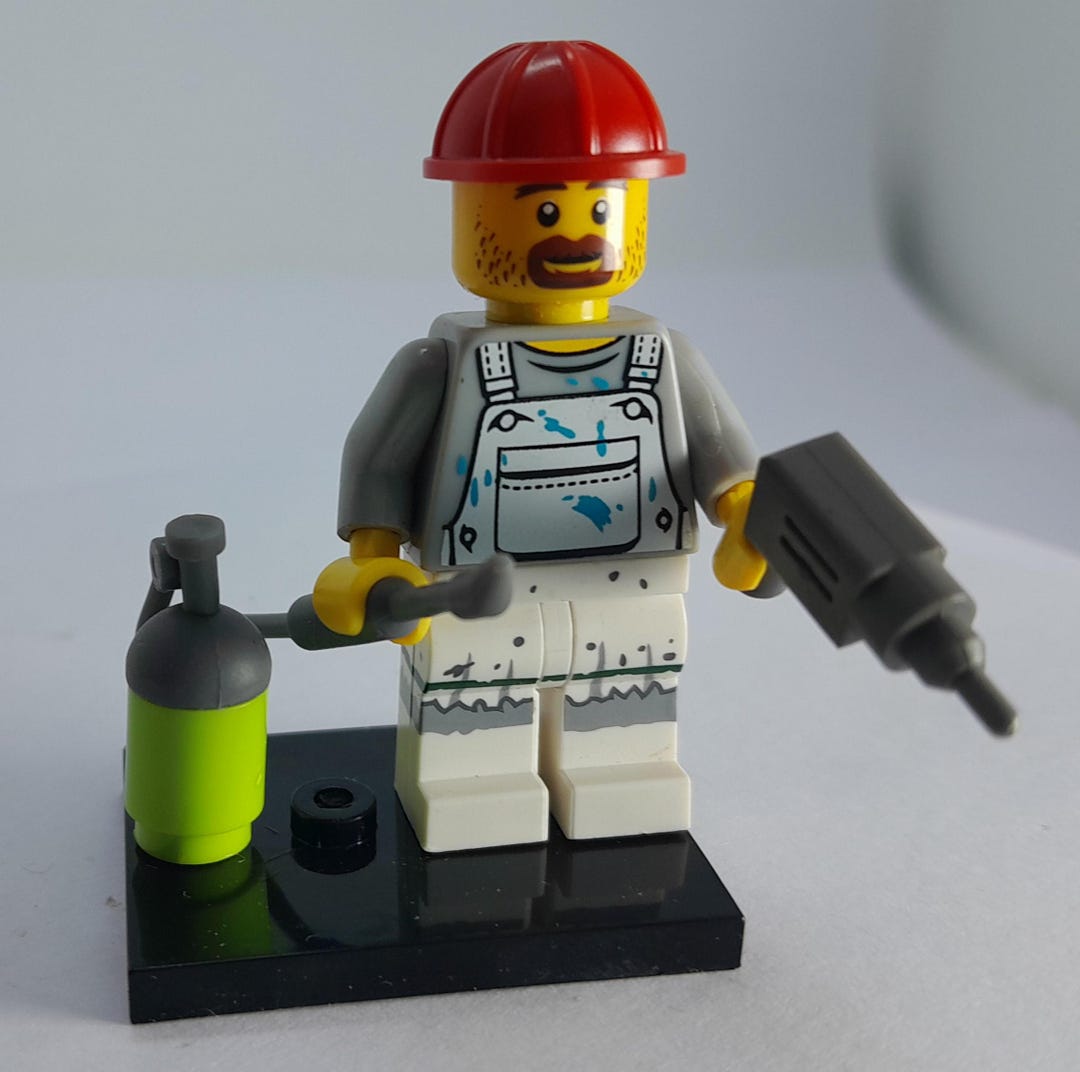 Painter / Decorator Figure - Custom Built From Genuine Lego. - Etsy