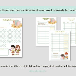 Kids Reading Journal, Pastel Book Tracker, Reading Log and Book Review ...