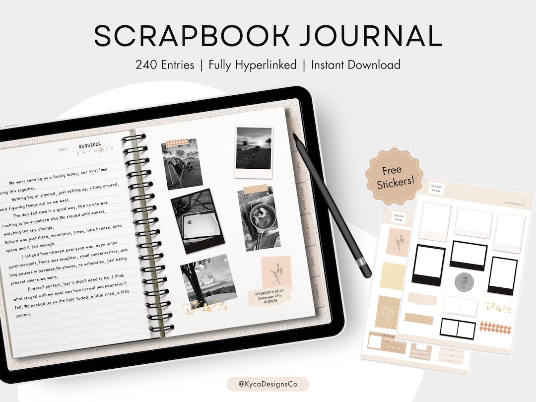 Digital Journal & Scrapbook , Minimalist | Digital Photo Book ...