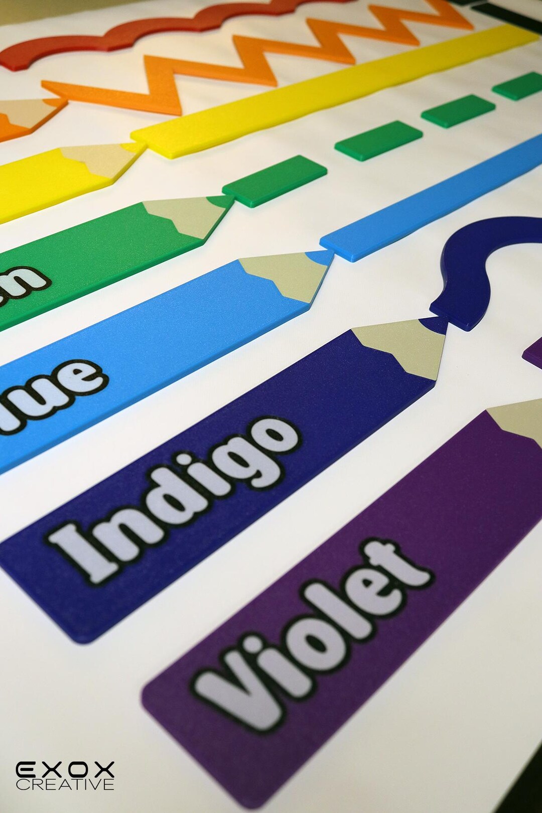 3D Printed Classroom Line Art Display: Seven Elements of Art, Teacher ...