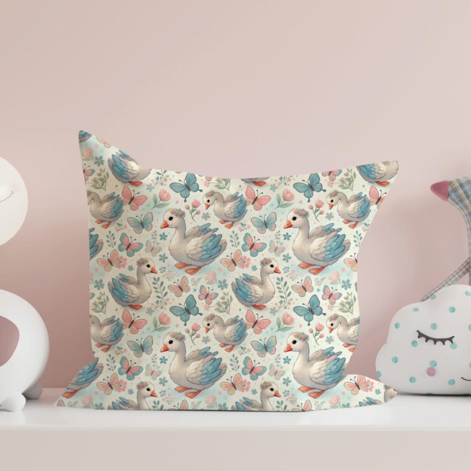 Baby Geese Nursery Seamless Pattern Digital File for Fabric Printing ...