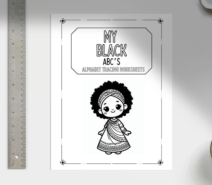 Black History Abc's Tracing Worksheets for Kids, Printable Letter ...