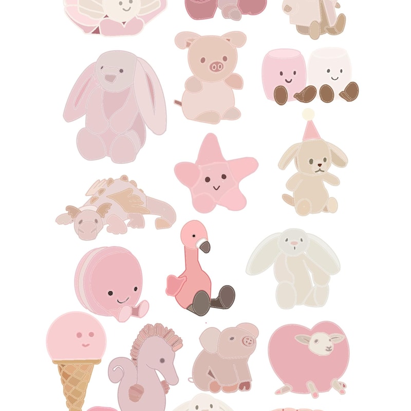 Jellycat Colouring Book - Etsy UK