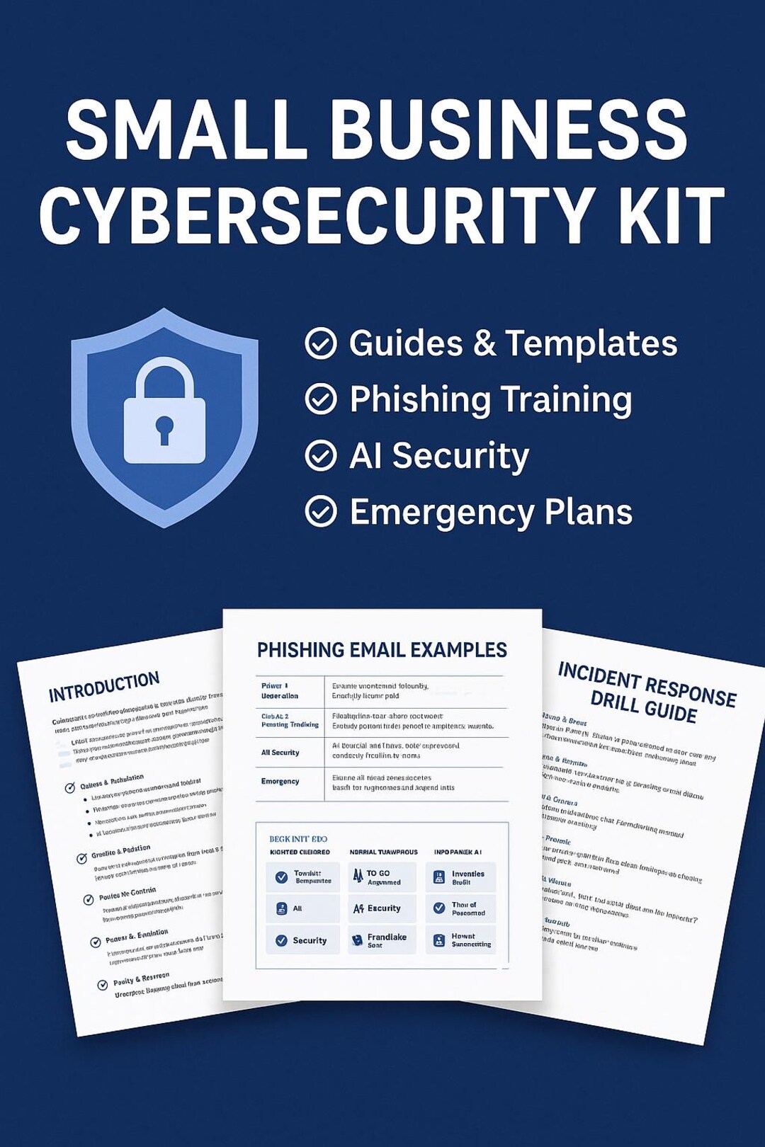Cybersecurity and AI Security Toolkit for Small Business | Editable ...