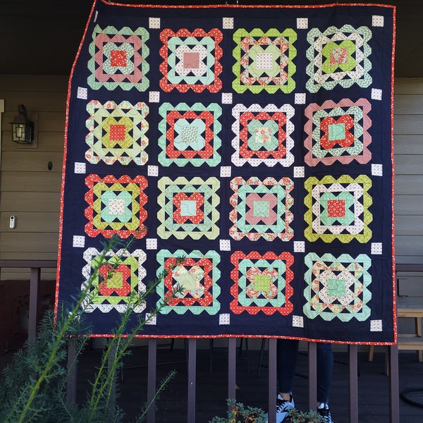 Granny Square Quilt Fabric - Etsy