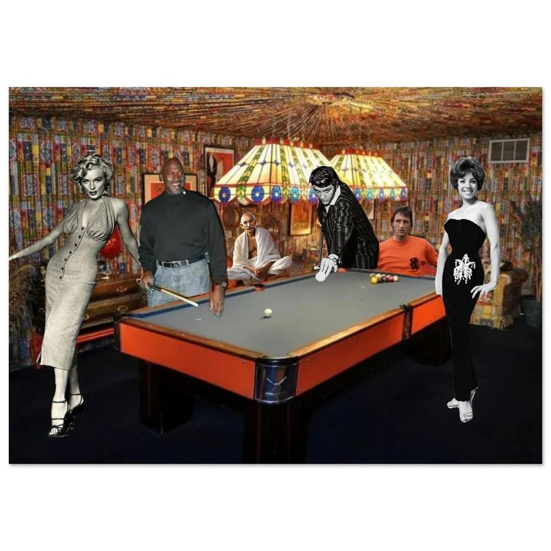 Elvis' Pool Room Collage – Limited Edition Print - Etsy