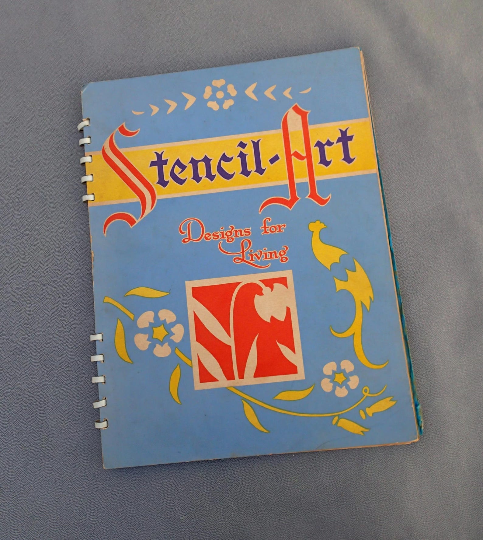 Stencil-art Designs for Living Book, 1950's, Vintage Art Book, How to ...