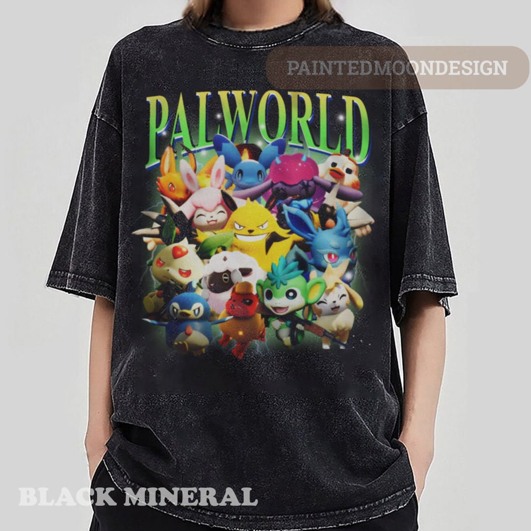 Retro Palworld Pals Shirt, Palworld Video Game Shirt, Palworld Survival ...