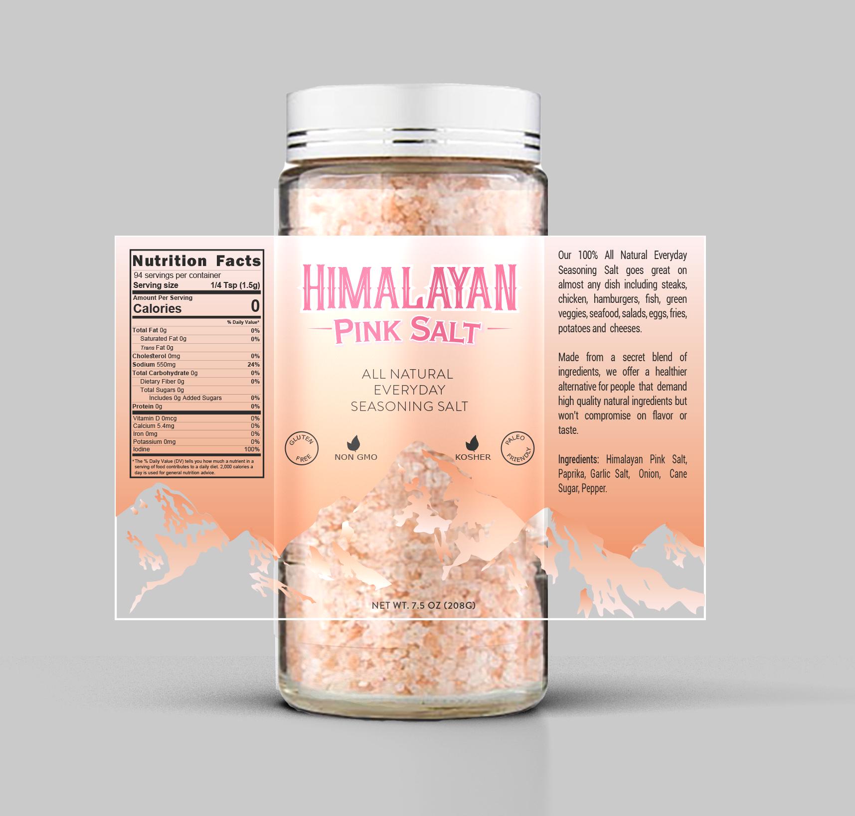 Himalayan Pink Salt Label – Printable, Customizable Label for Himalayan ...