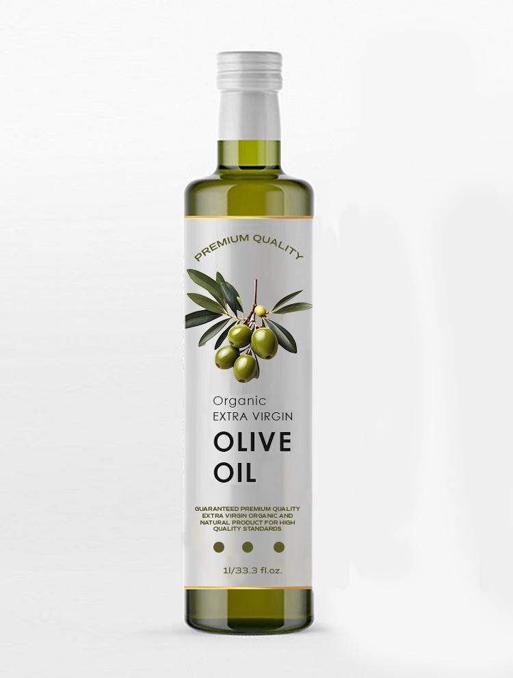 Personalized Olive Oil Label: Custom Text, Kitchen Gift (PDF) - Etsy