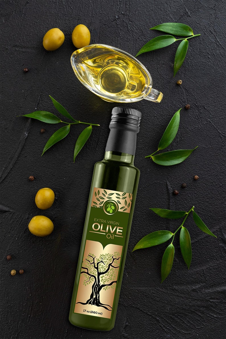 Olive Oil Label, Olive Oil Food Label - Etsy