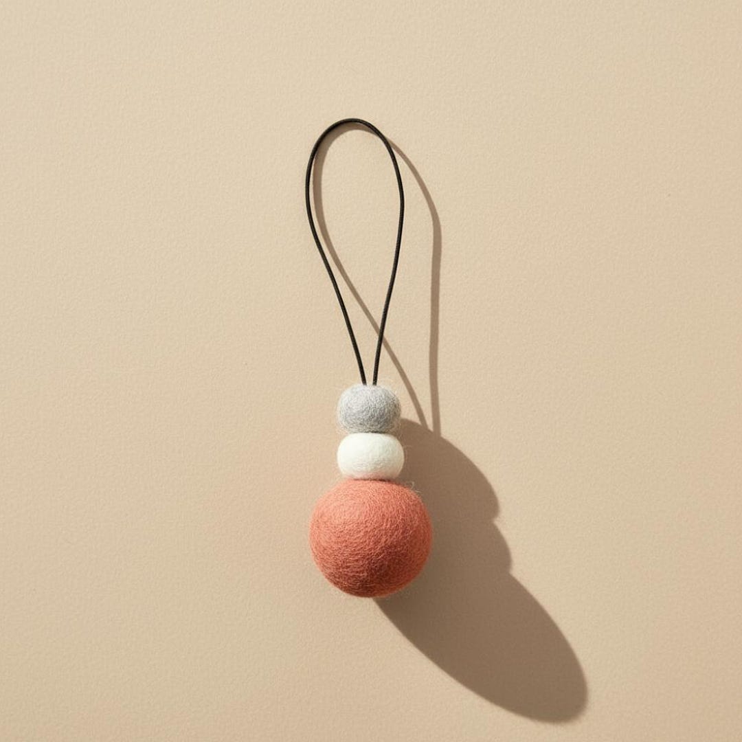 Sunset Pink Wool Felt Hanging Diffuser | Essential Oil Aroma - Etsy