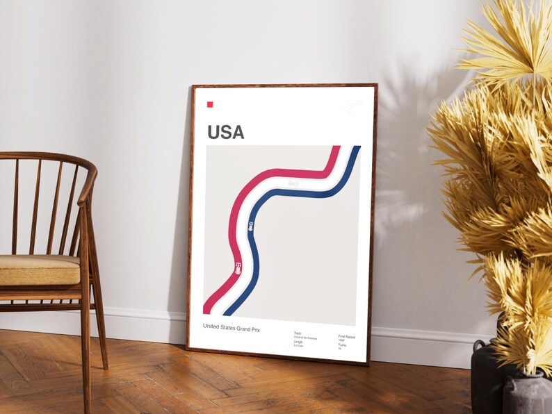 Poster Formula 1 2024 Tracks Monaco GP Silverstone Monza Spa Circuit of ...