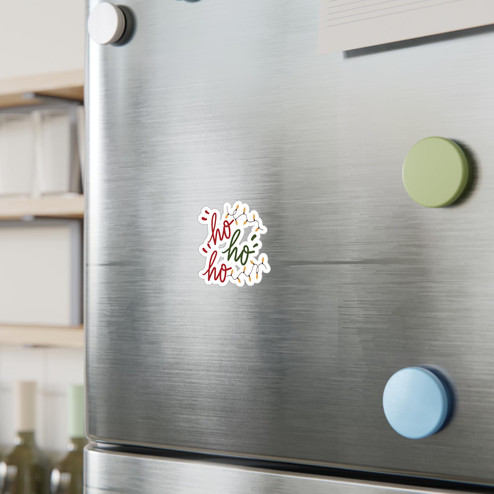 Festive Hohoho Sticker With Christmas Lights Great for Gifts, Cards ...