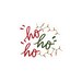 Festive Hohoho Sticker With Christmas Lights Great for Gifts, Cards ...