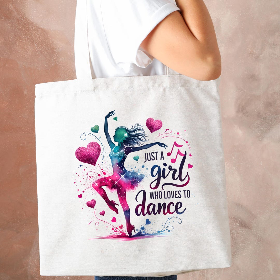 Custom Dance Tote Bag With Name – Personalized Gift for Dancer, Girls ...
