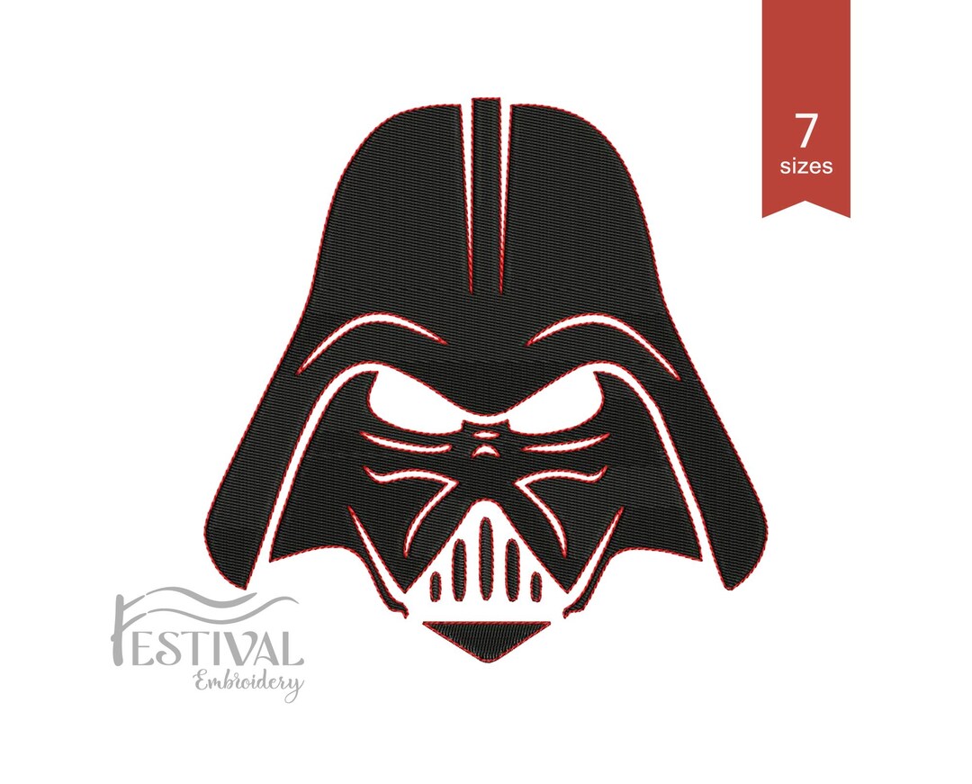 DARTH VADER Machine Embroidery Design. Star Wars Theme. Instant ...