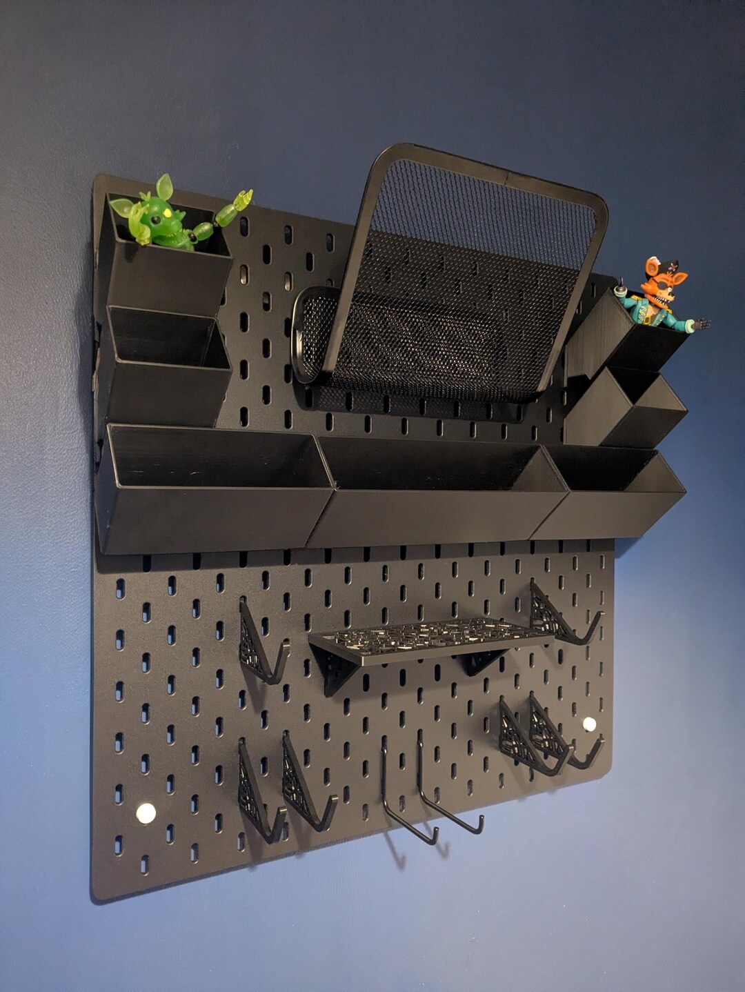 Ikea Skadis Pegboard Angled Containers/ Organisers BLACK - Etsy