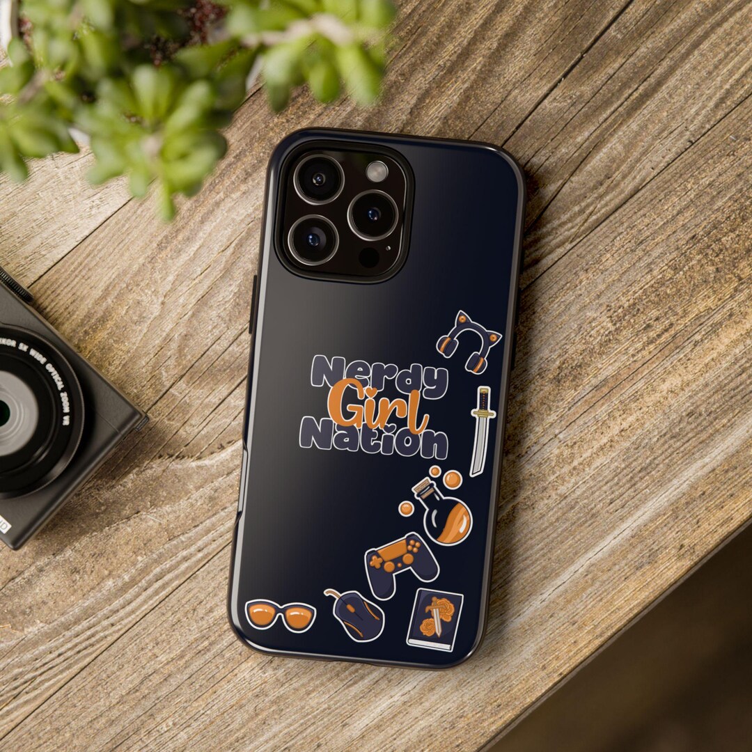Nerdy Girl Nation Tough Cases (INDIGO & ORANGE, DARK) - Etsy