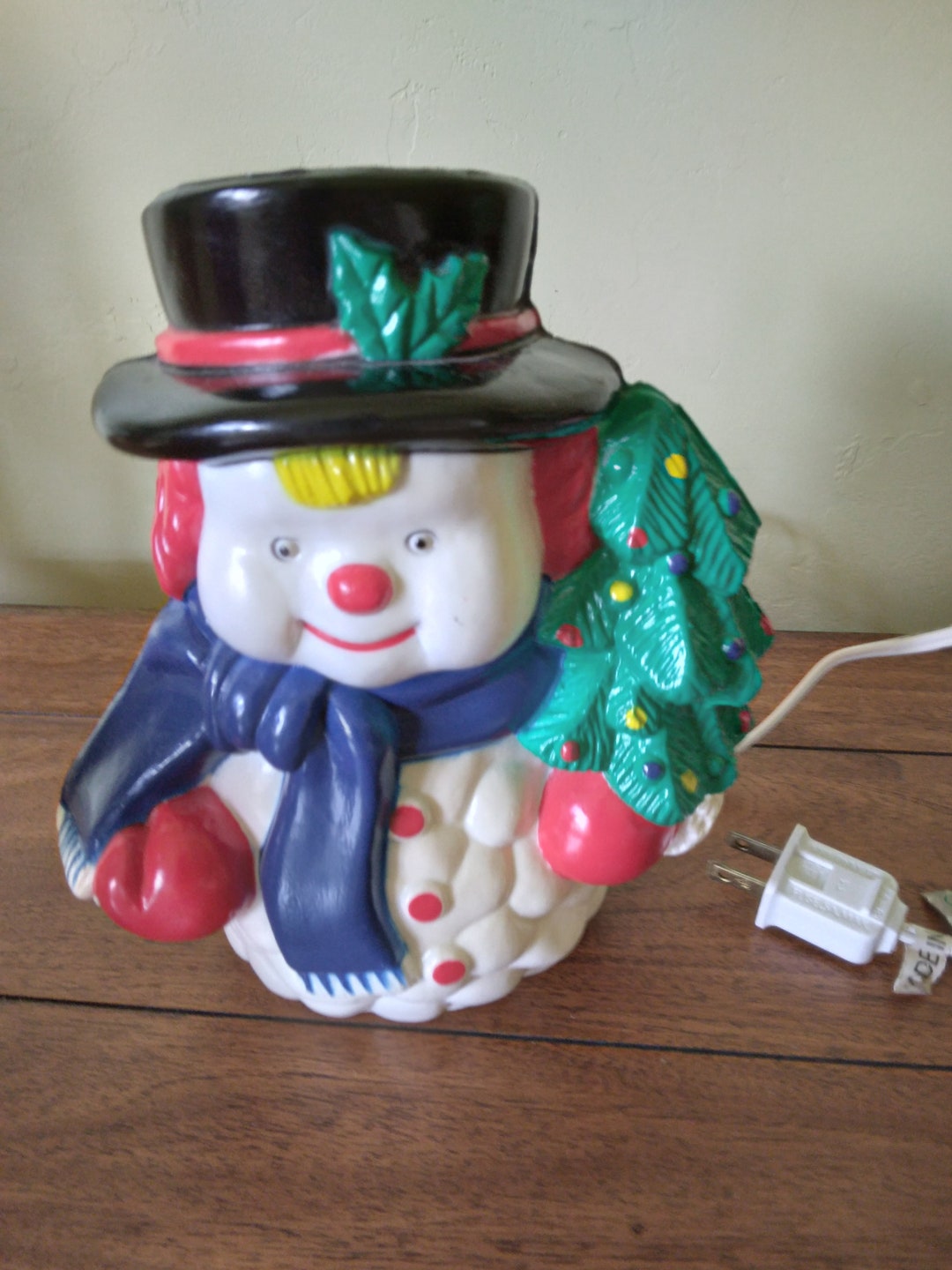 NOMA Light up Plastic Snowman Christmas Doration Light and Cord ...