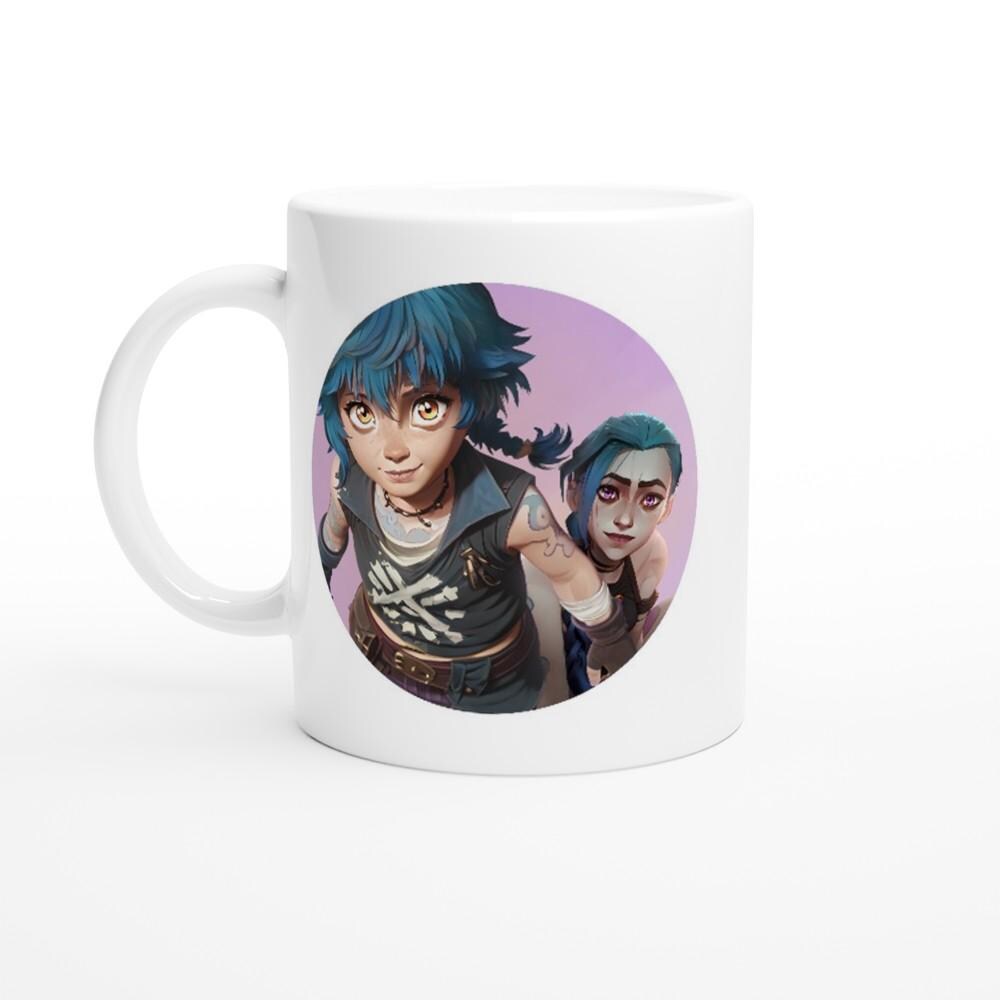 Isha and Jinx Mug, Arcane Merch, League of Legends Cup, Powder, Coffee ...