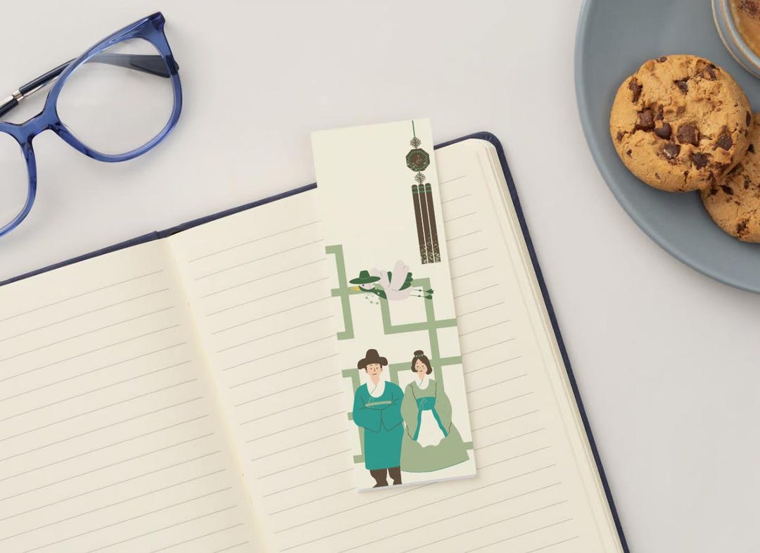 Printable Bookmark Traditional Korean Aesthetic - Etsy
