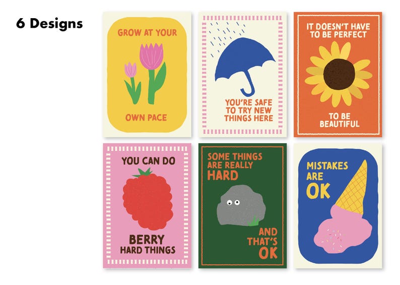 Growth Mindset Poster Bundle | Bold Kids Affirmation Wall Art ...