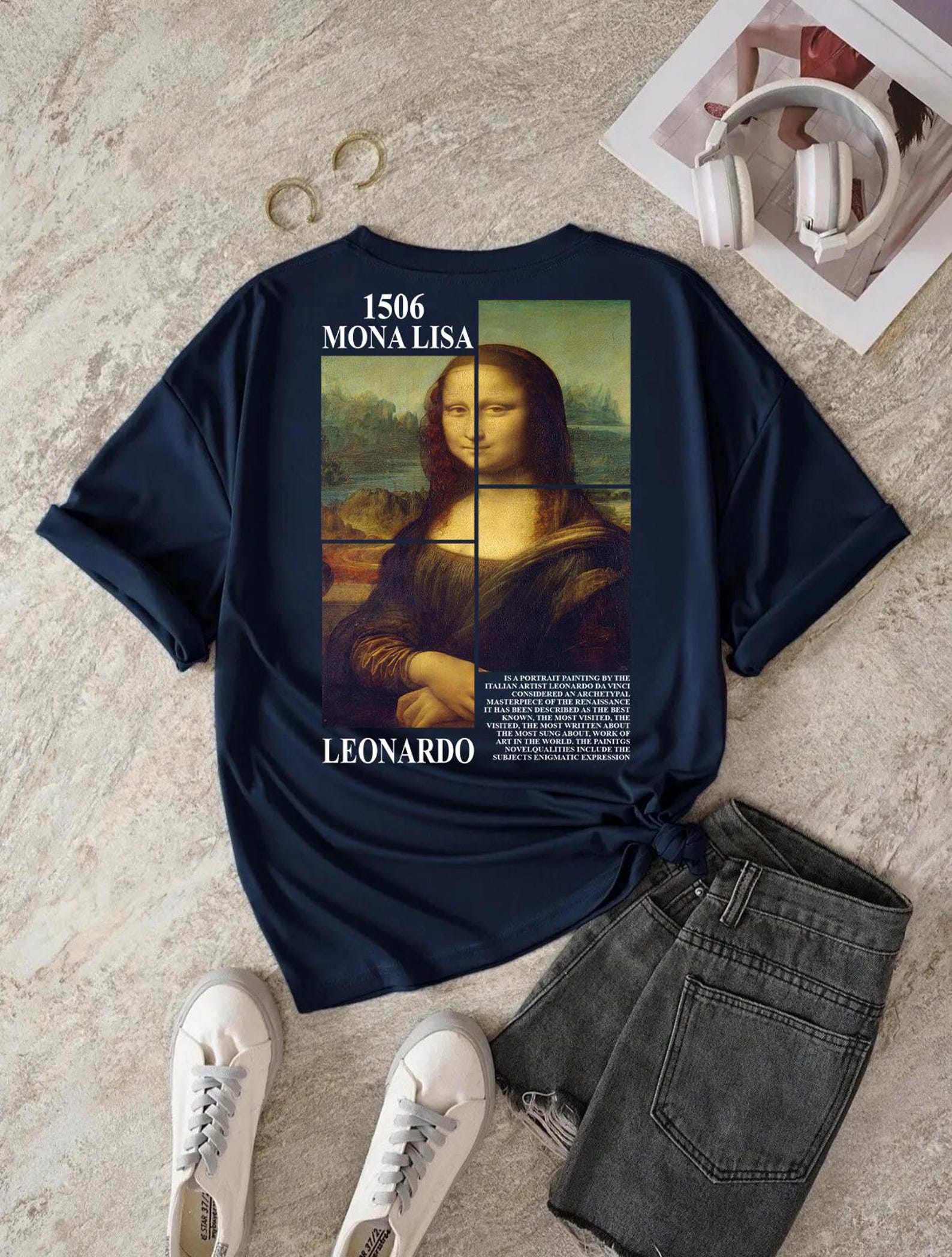 Mona Lisa PNG - Leonardo Da Vinci Art Shirt Design - Classic ...