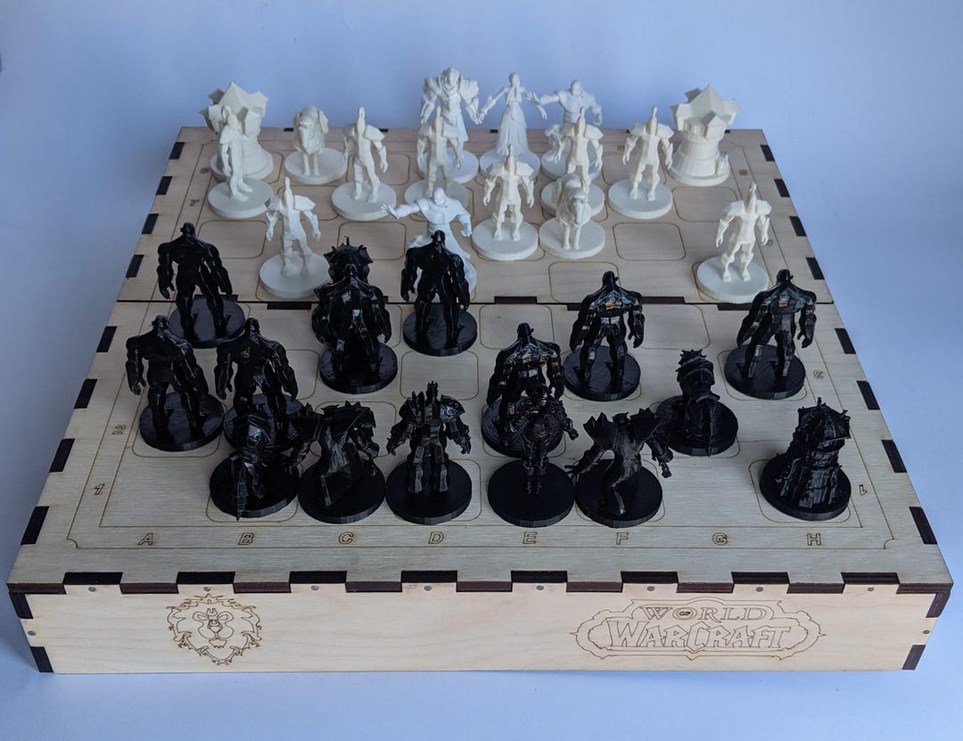 World of Warcraft Inspired Chess Set – FREE PERSONALIZATION & Eco ...