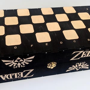 Legend of Zelda Inspired Chess Set, Free Personalization, Hand-painted ...