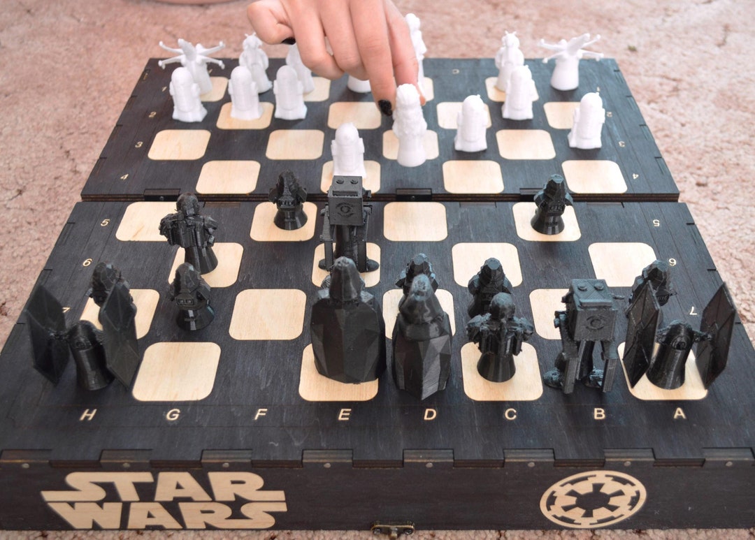 Star Wars Inspired Chess Set, Free Personalization Hand-painted ...