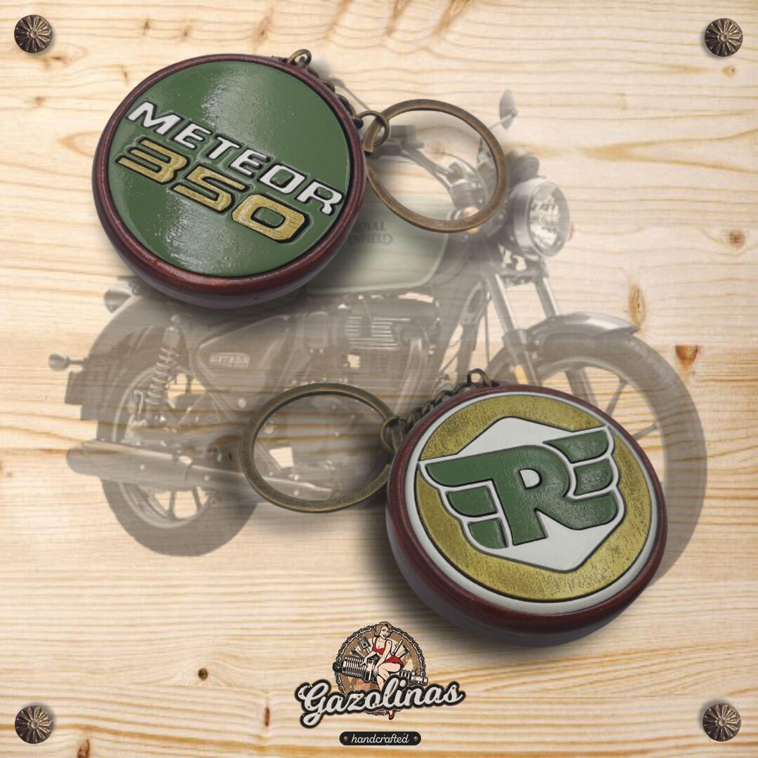 Royal Enfield-meteor 350 Wooden Keychain - Etsy