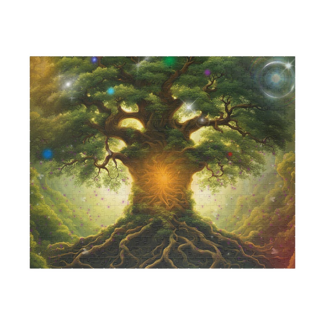 Tree of Life Puzzle 110, 252, 520, 1014-piece, Tree of Life With Lush ...