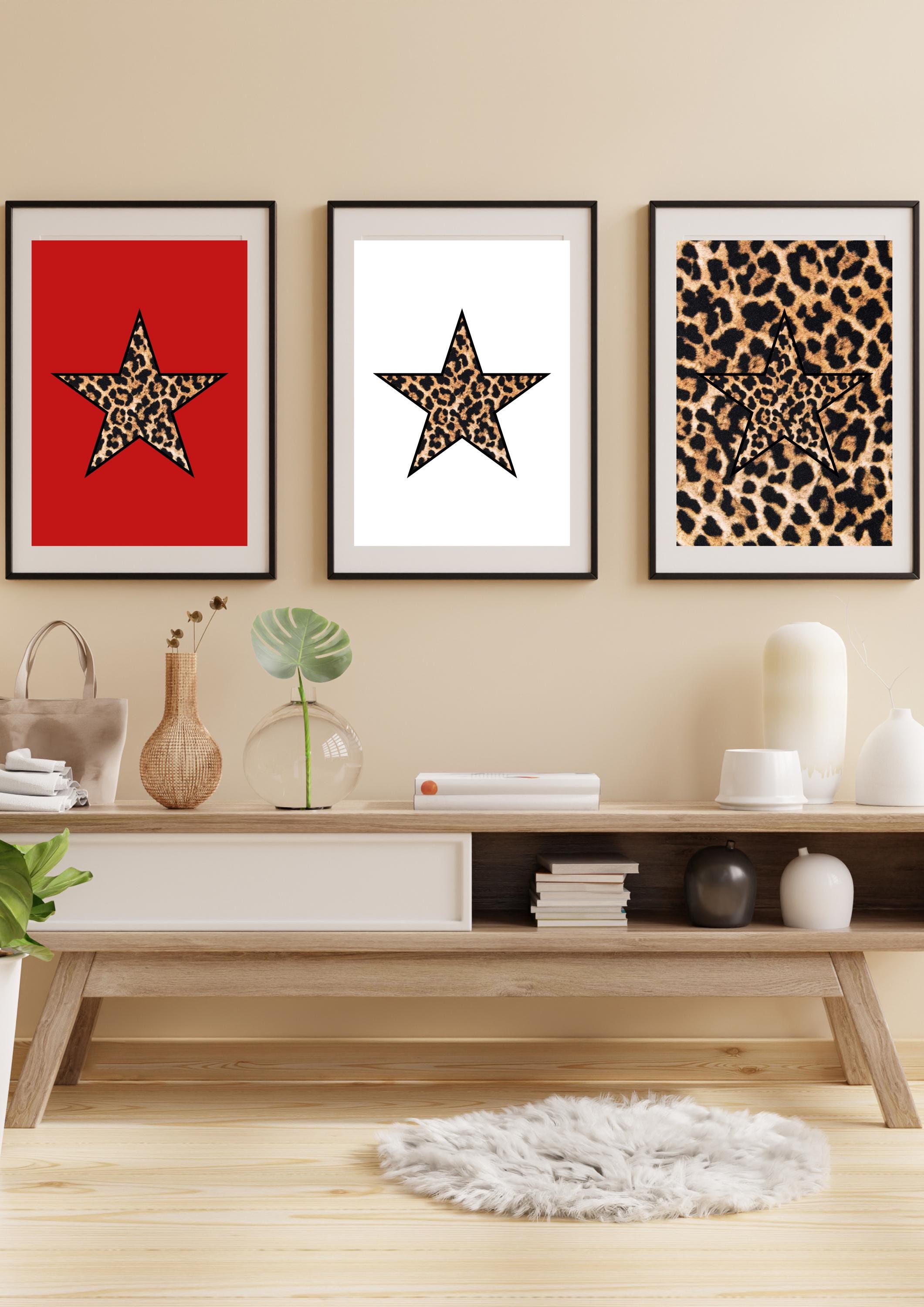 Leopard Print Y2K Digital Poster - Etsy