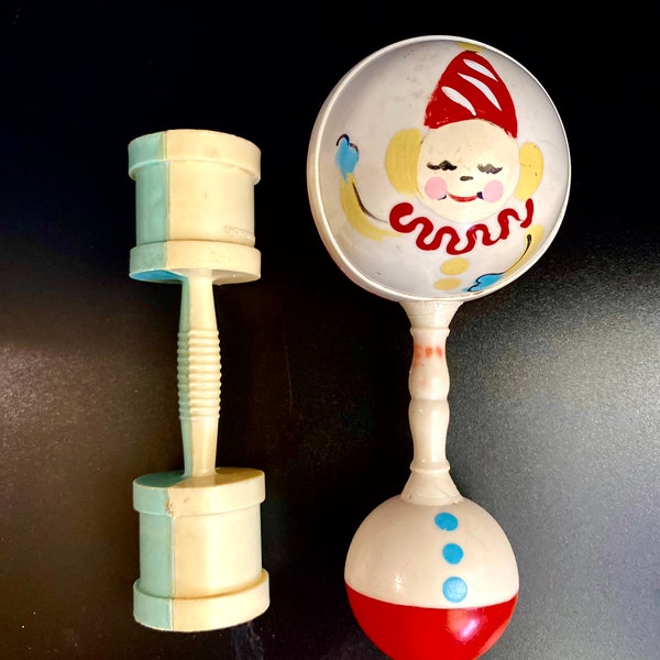 Vintage Baby Rattle - Etsy