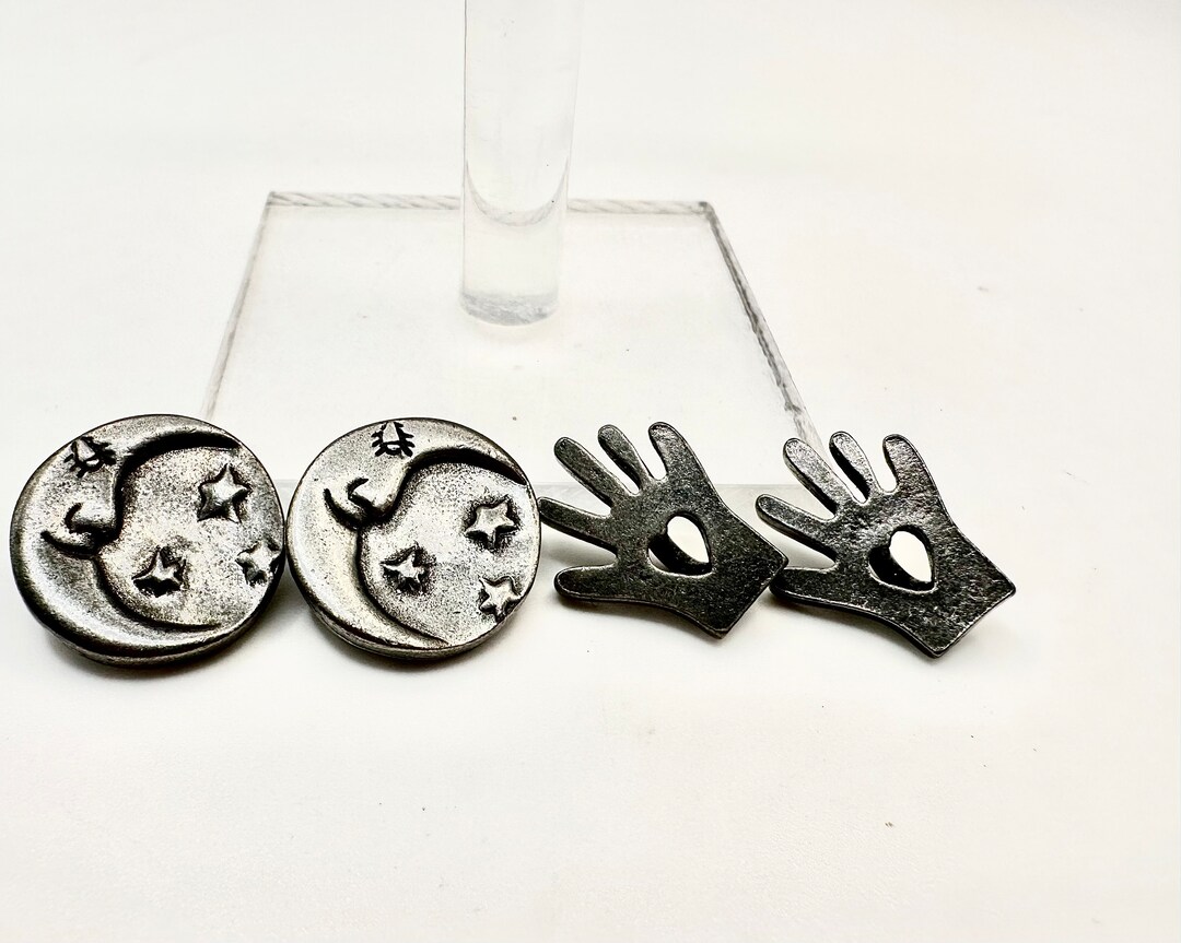 Lot of Four Danforth Pewter Buttons - Etsy