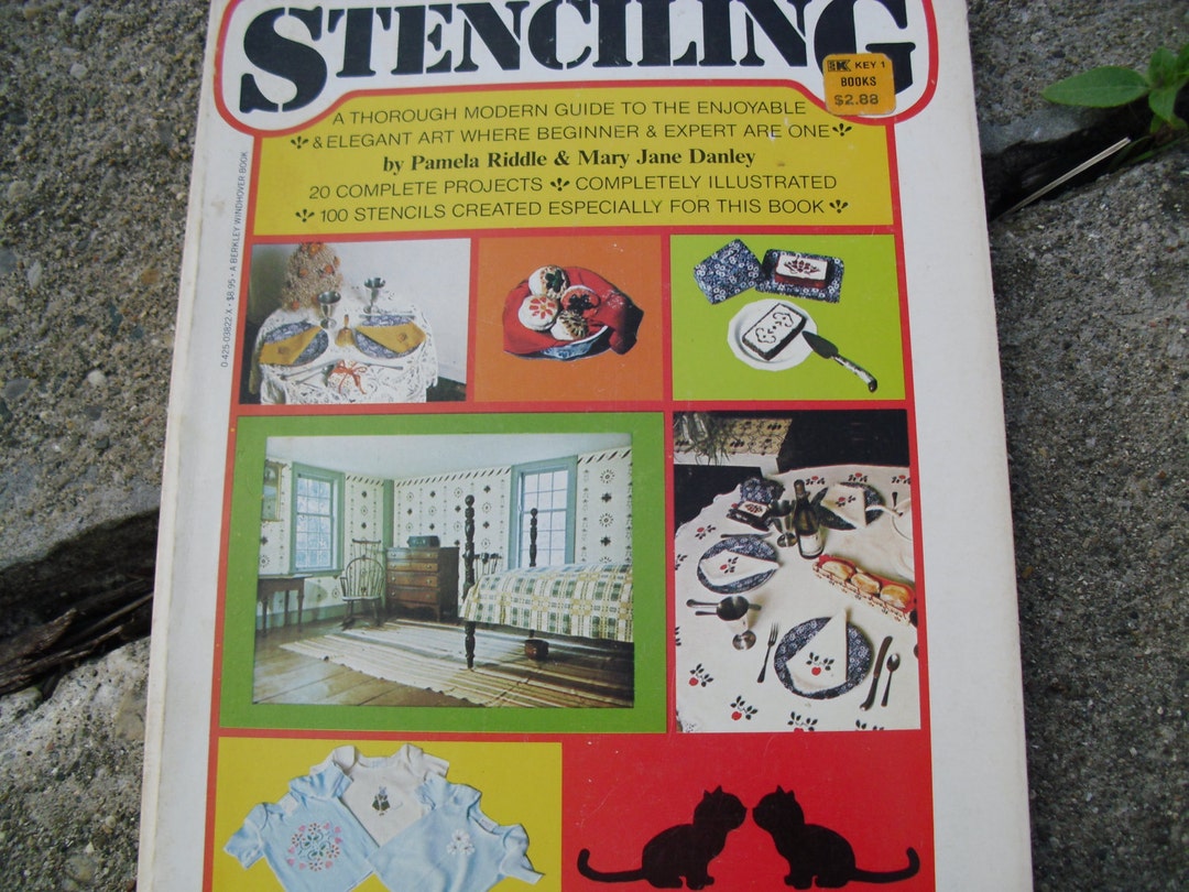 Vintage Book Stenciling by Pamela Riddle and Mary Jane Danley - Etsy