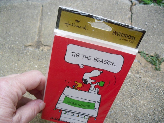Snoopy Hallmark Christmas Invitations