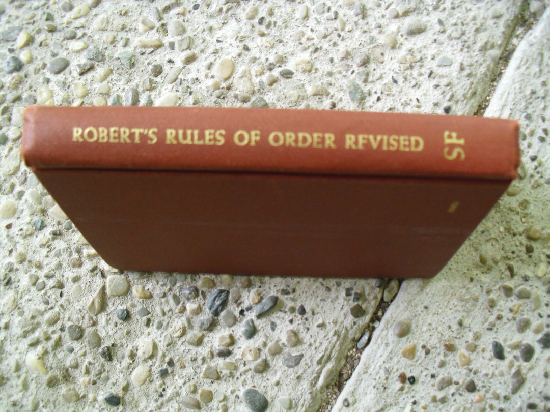 Robert's Rules of Order Revised Seventy-fifth Anniversary Edition - Etsy