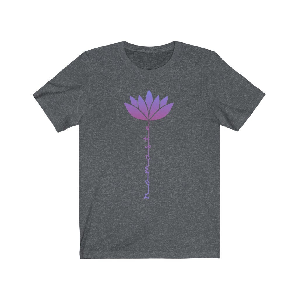Namaste Shirt, Lotus Flower, Namaste Yoga Tee, Yogini Gift, Shirt for ...
