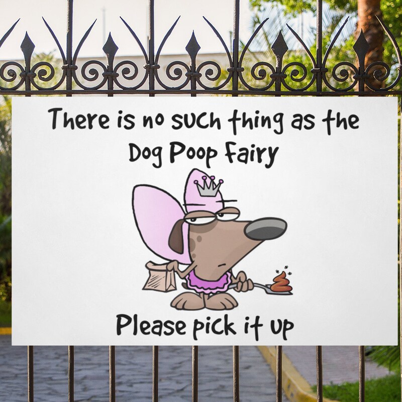Dog Poop Sign - Etsy