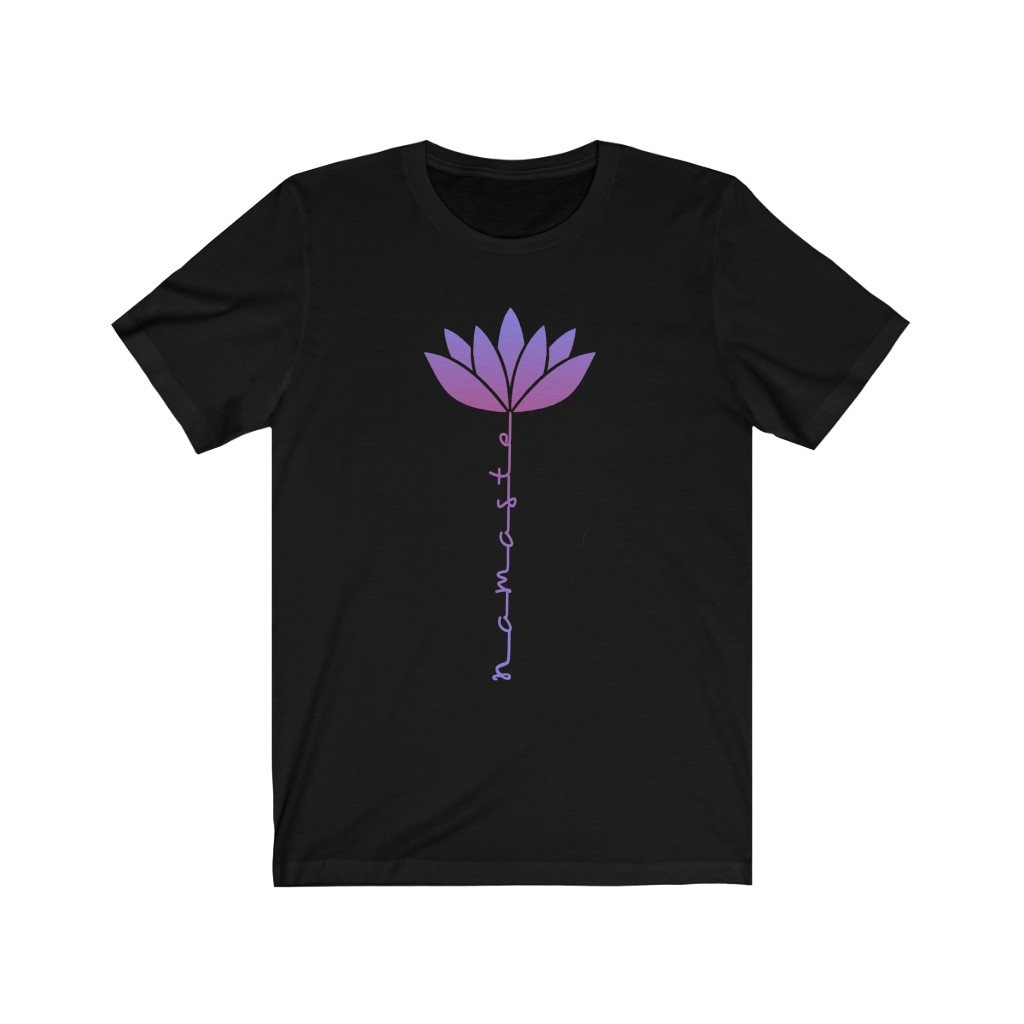 Namaste Shirt, Lotus Flower, Namaste Yoga Tee, Yogini Gift, Shirt for ...