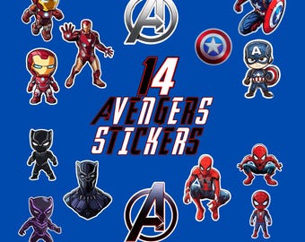 Avengers Sticker PNG Pack, Avengers Sticker Set Animated, Avengers PNG ...