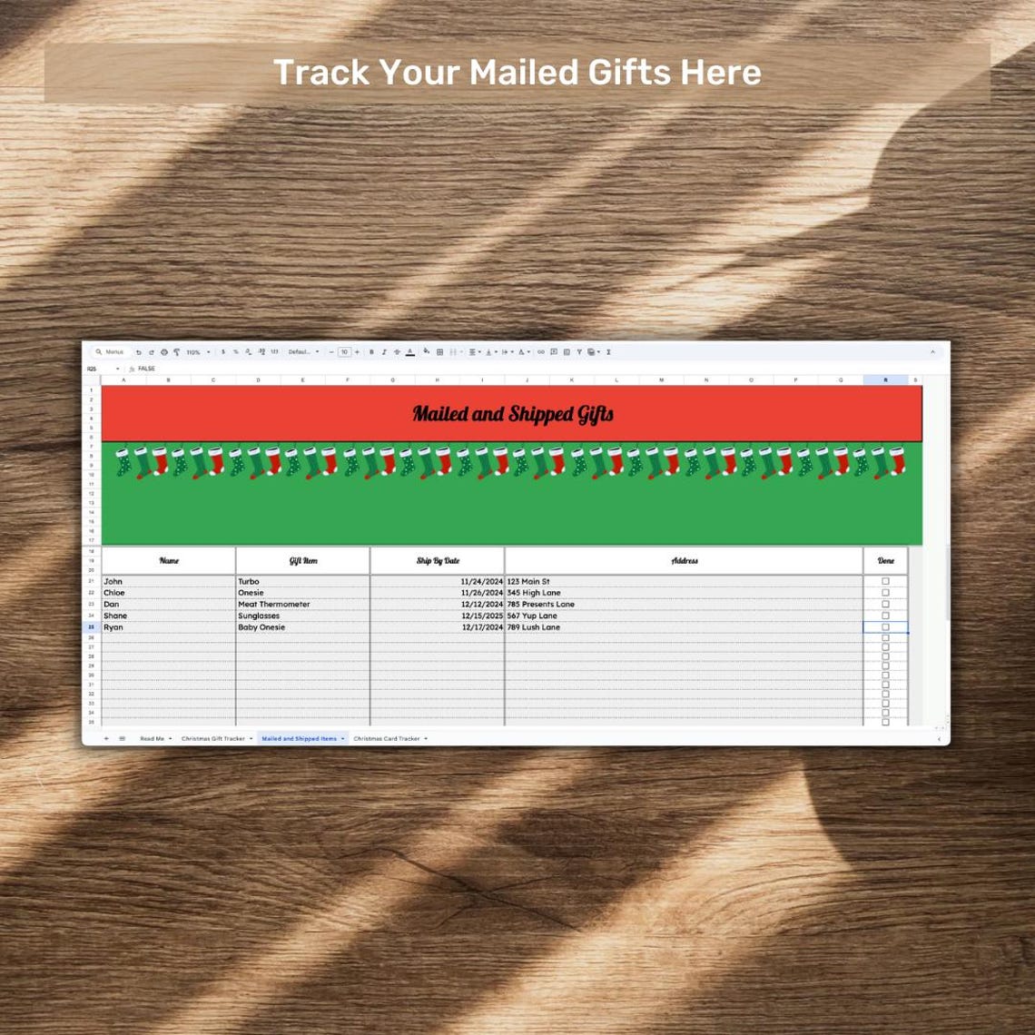 Ultimate Christmas Gifts Tracker - Holiday Budget Spreadsheet - Gift ...