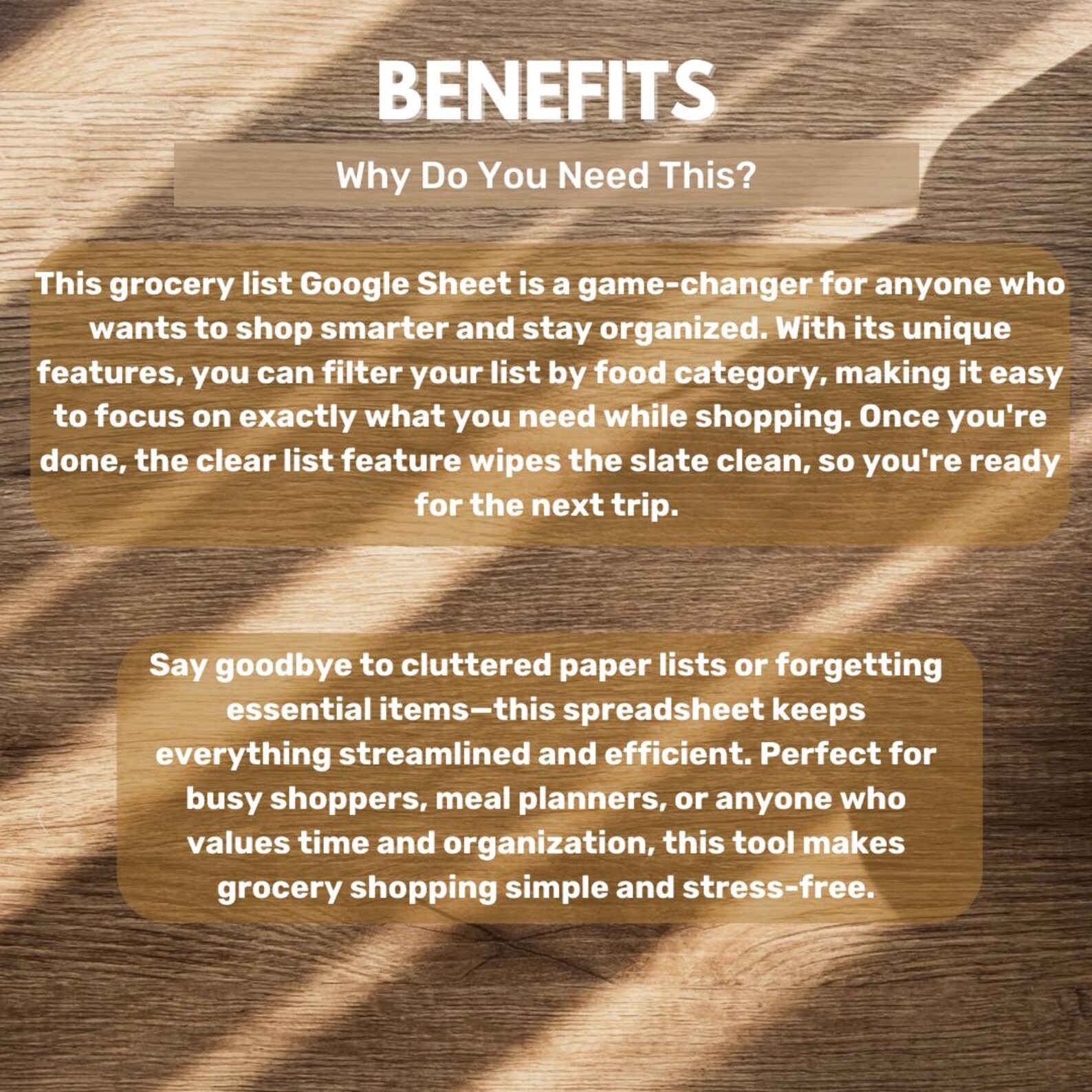 Digital Grocery List Template - Meal Planner - Shopping List - Google ...